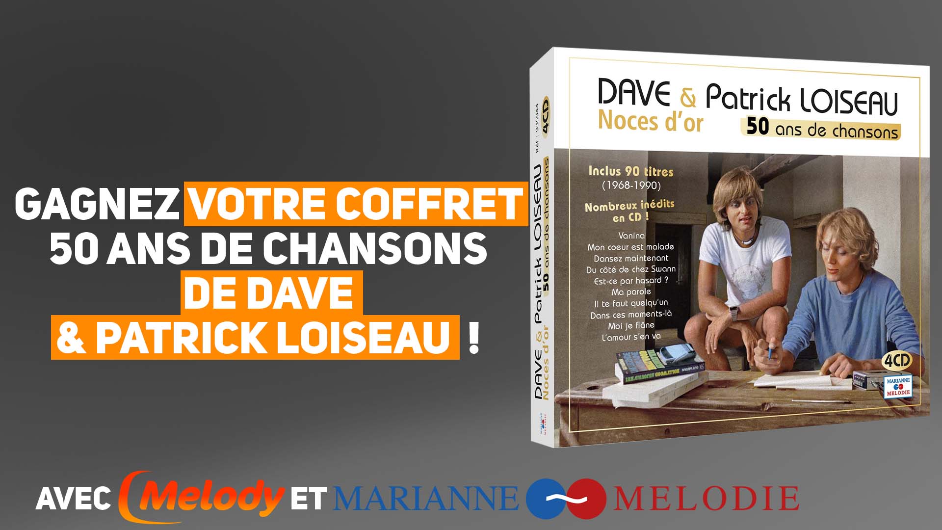 [PARTENARIAT] Le coffret "50 ans de chansons" de Dave & Patrick Loiseau ...